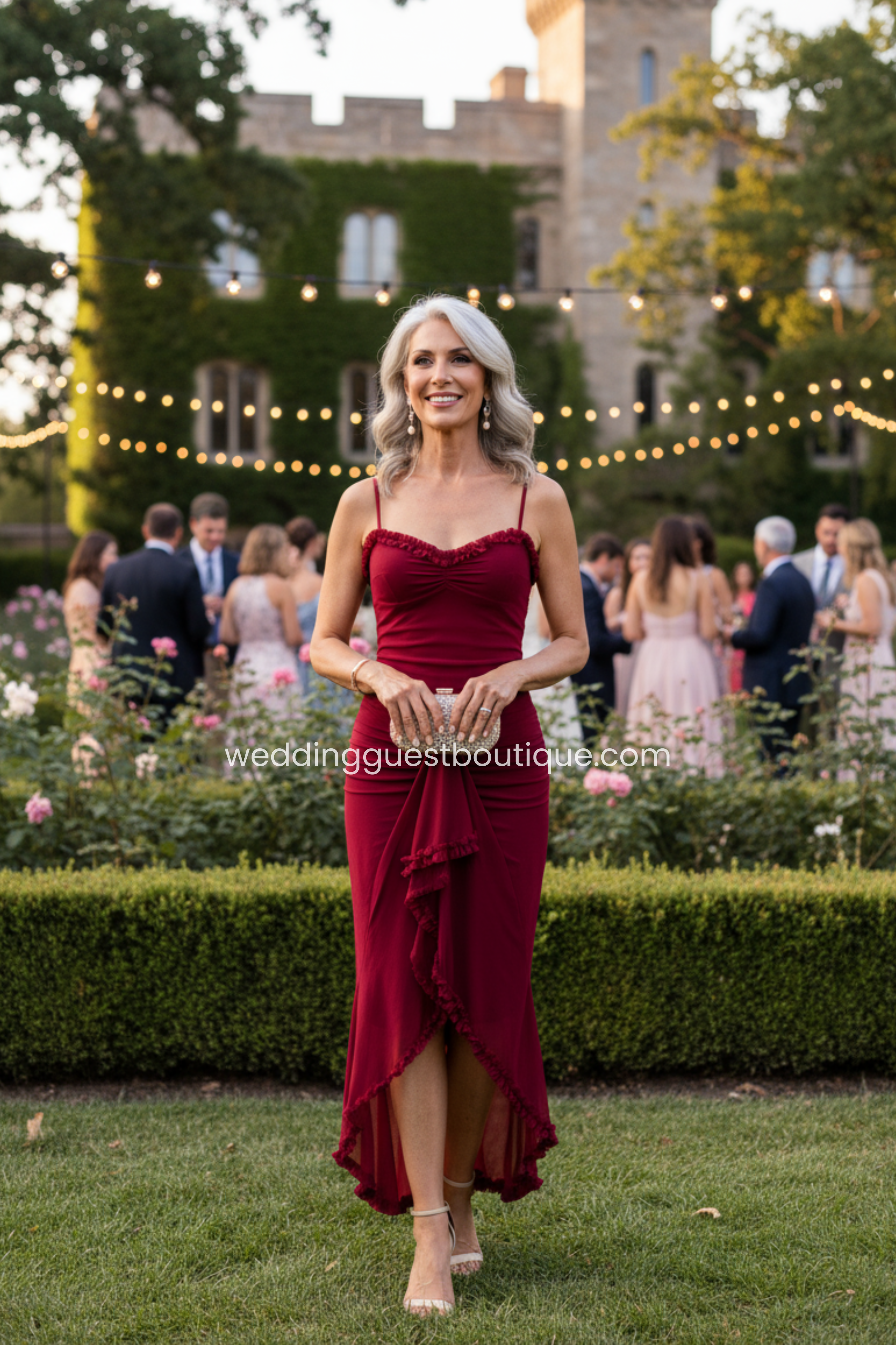 Noelle | Women's Sleeveless Ruffle Maxi Dress – Wedding Guest Boutique